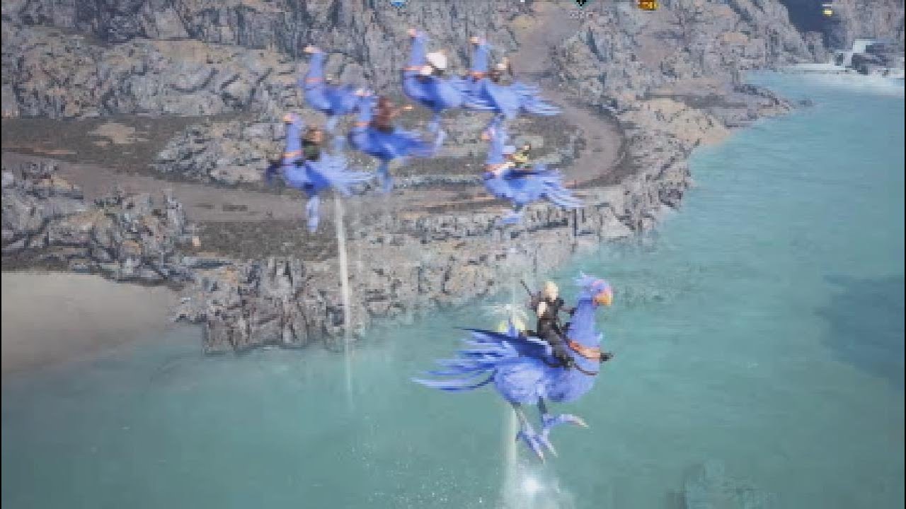 Rebirth Team Performs Aerial Maneuvers with Waterjet Chocobos Funny ...