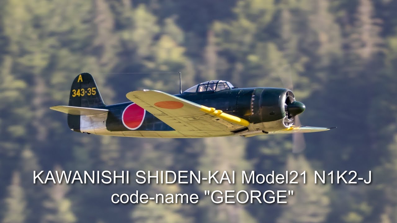 KAWANISHI SHIDEN KAI Model 21 N1K2-J FAI F4 Team Japan Meiringen 2018 ...