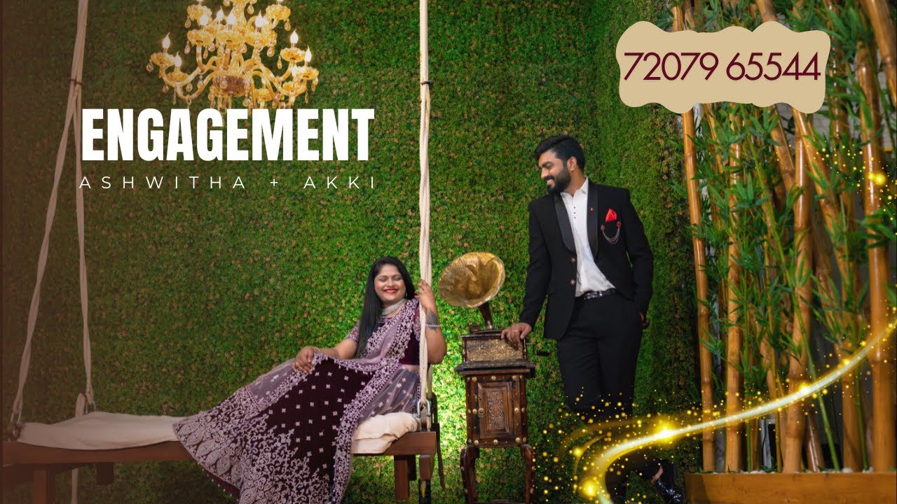 💍 Akki ️ Ashwitha | A Beautiful Engagement Story | Cinematic Highlights ...