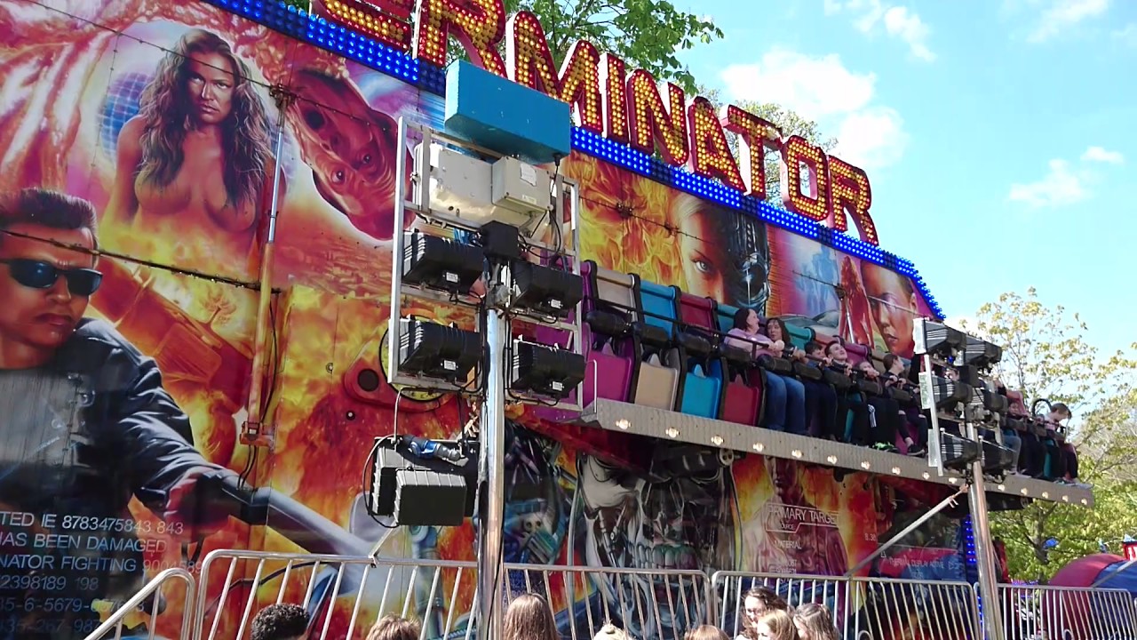 Terminator Ride At Easter In The Park, Bath, 19 April 2017 - YouTube