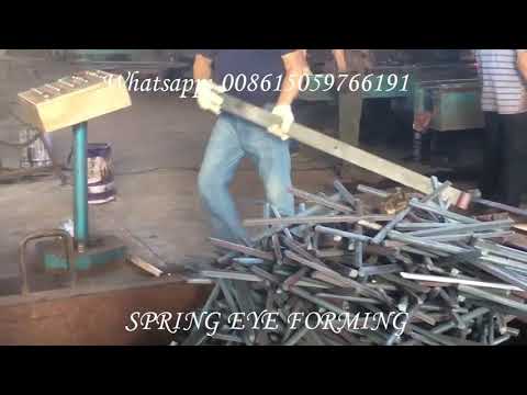 How wo make leaf spring eyes - YouTube