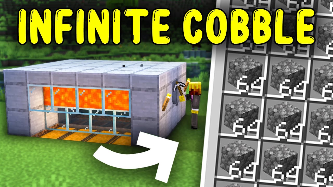 EASIEST COBBLESTONE FARM Minecraft 1.21! (Java & Bedrock) - YouTube