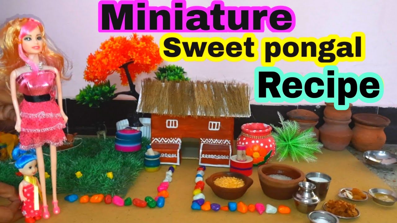 miniature cooking in tamil|mini food|Miniature sweet pongal in ...