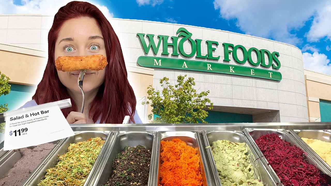 I Only Ate From Whole Foods Buffet For 24 Hours! Is it worth it? - YouTube