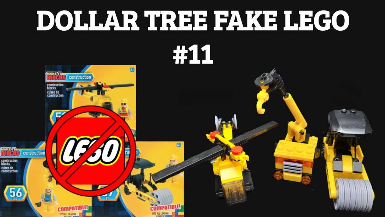 Dollar tree fake LEGO #11 - Make it Blocks - Construction - YouTube