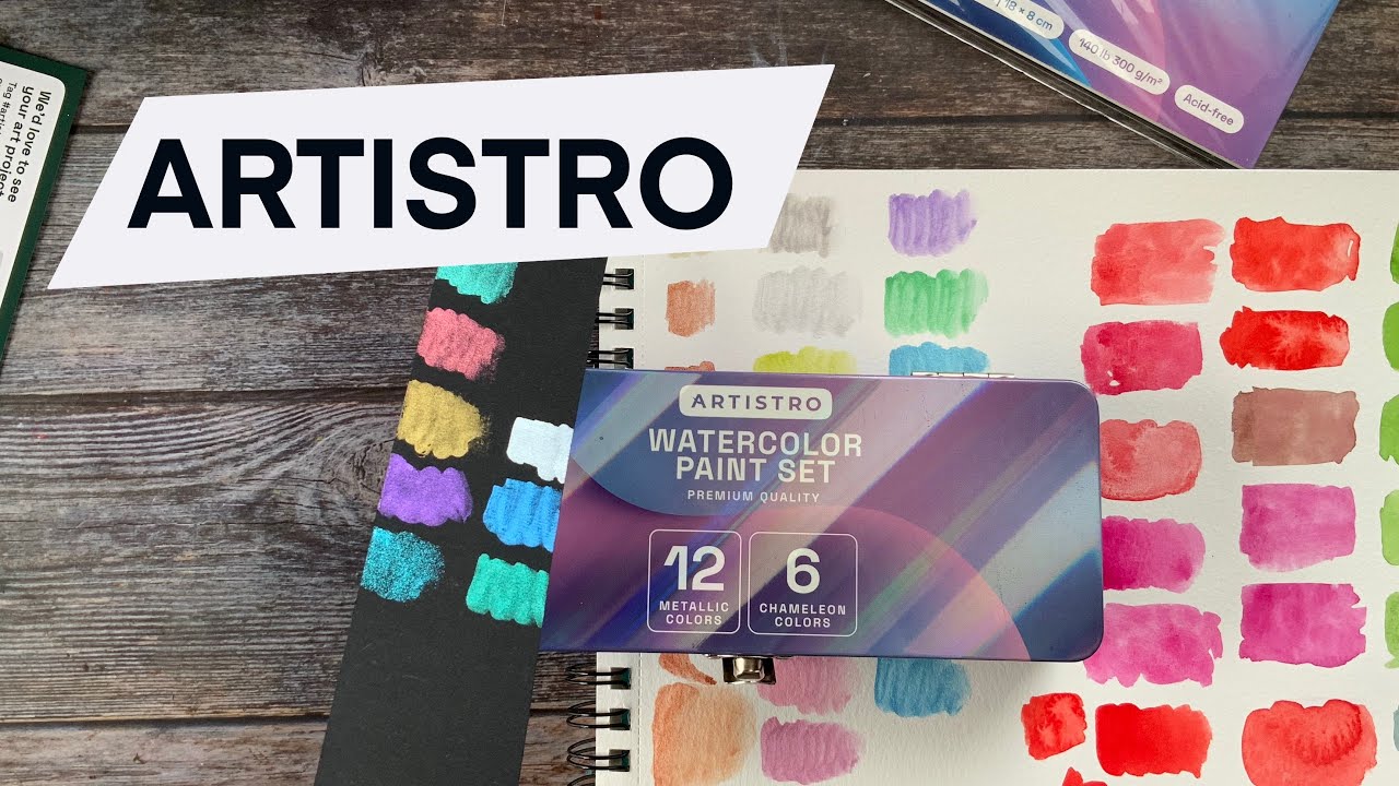 Artistro surprised me with their chameleon watercolors - YouTube