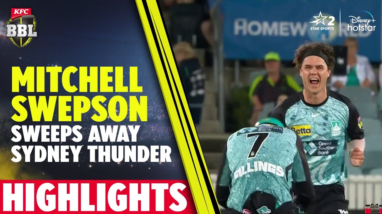 Mitchell Swepson & Xavier Bartlett-led Bowling Attack Takes Brisbane ...