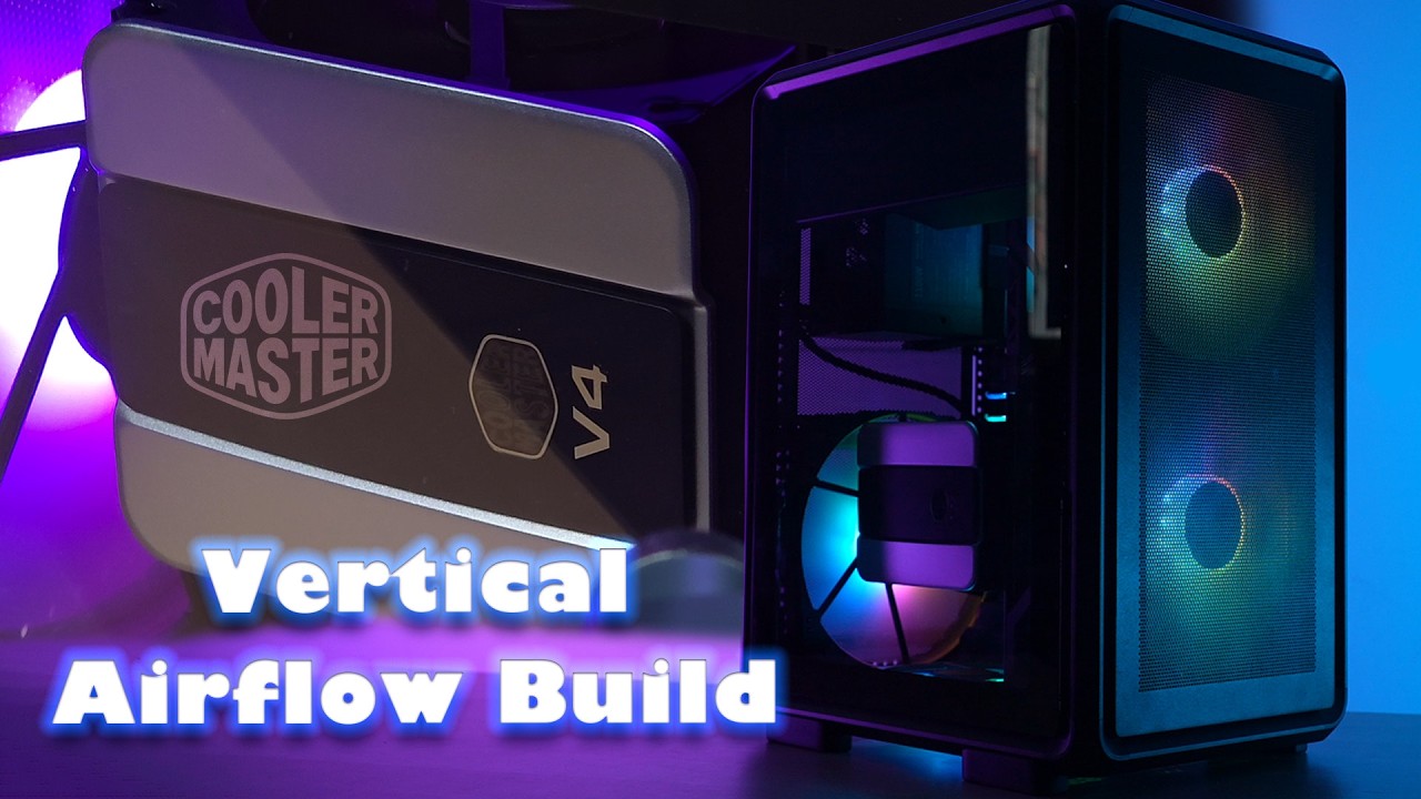 Vertical Airflow Build – The Black MF400 Looks Brutal | Cooler Master ...