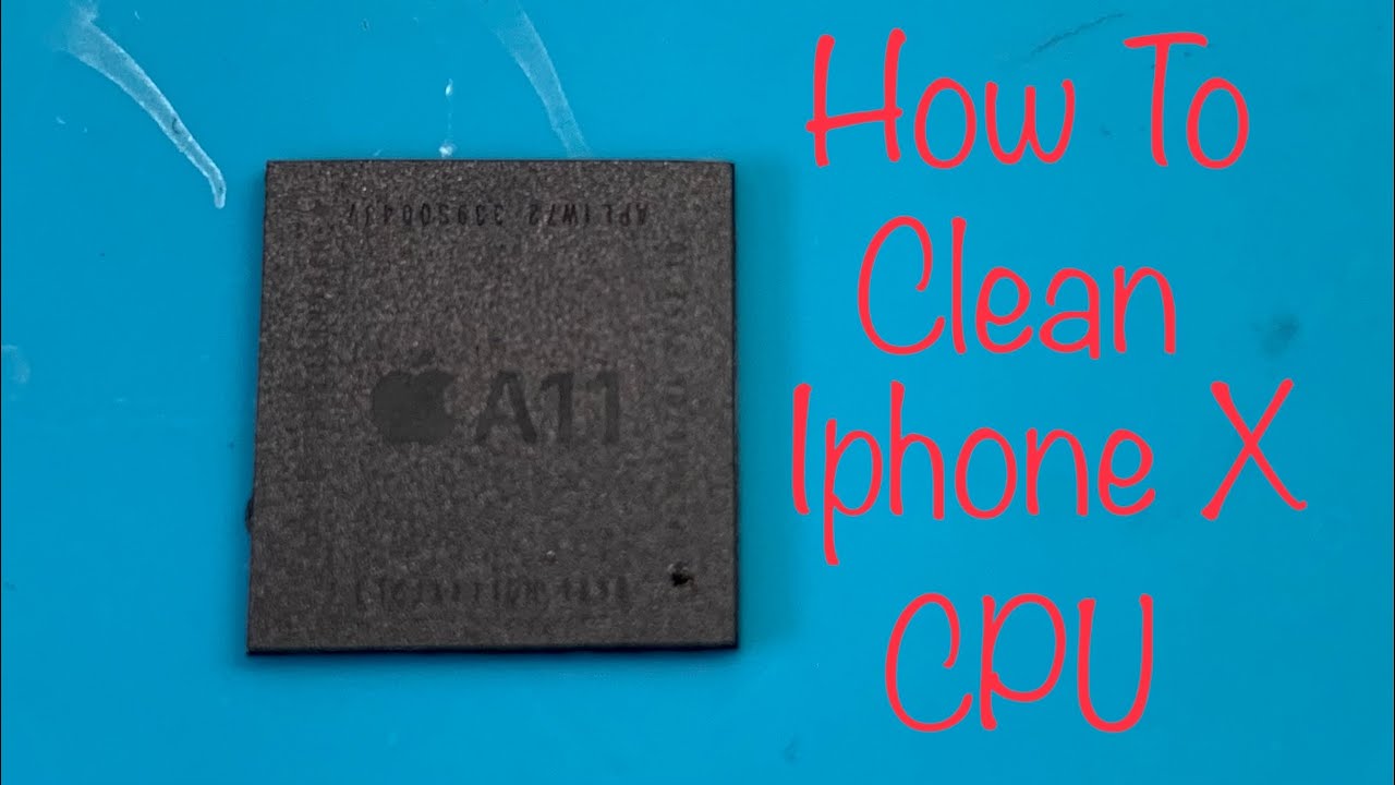 How to clean Cpu Iphone x - YouTube