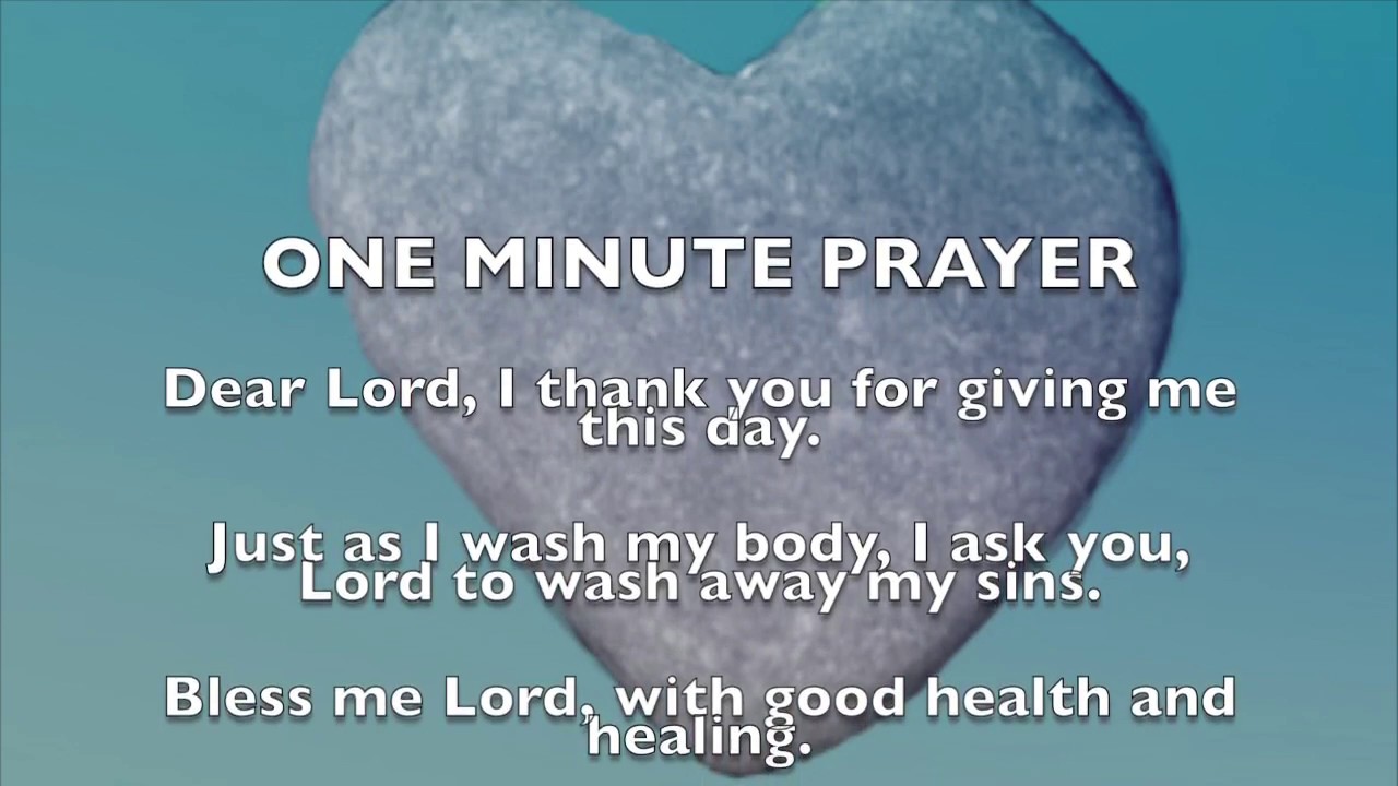 ONE MINUTE PRAYER - Terri McFaddin-Solomon - YouTube