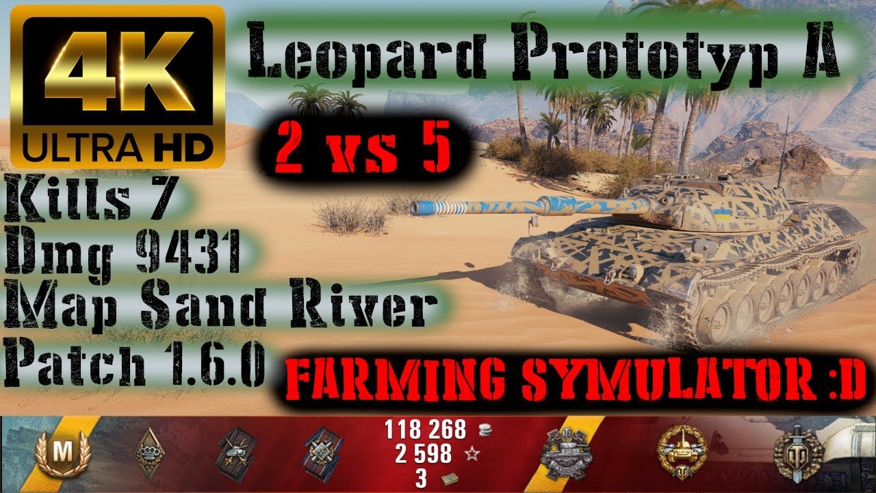 World of Tanks Leopard Prototyp A Replay - 7 Kills 9.4K DMG(Patch 1.6.0 ...