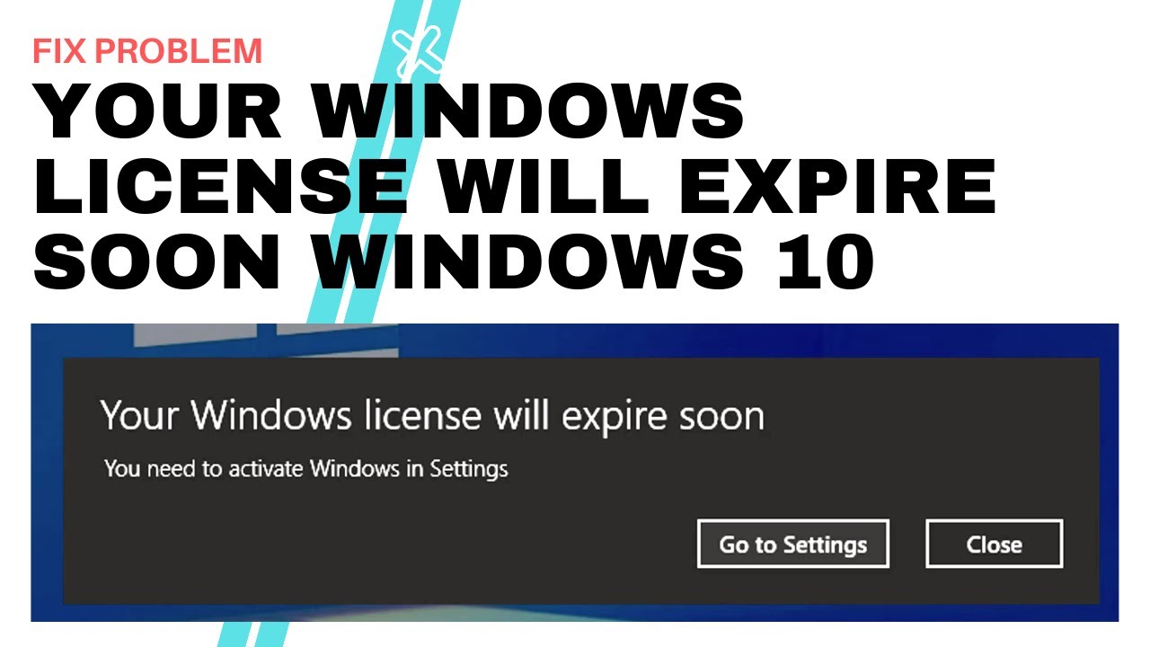How To Fix "Your Windows License Will Expire Soon" Windows 10 - YouTube