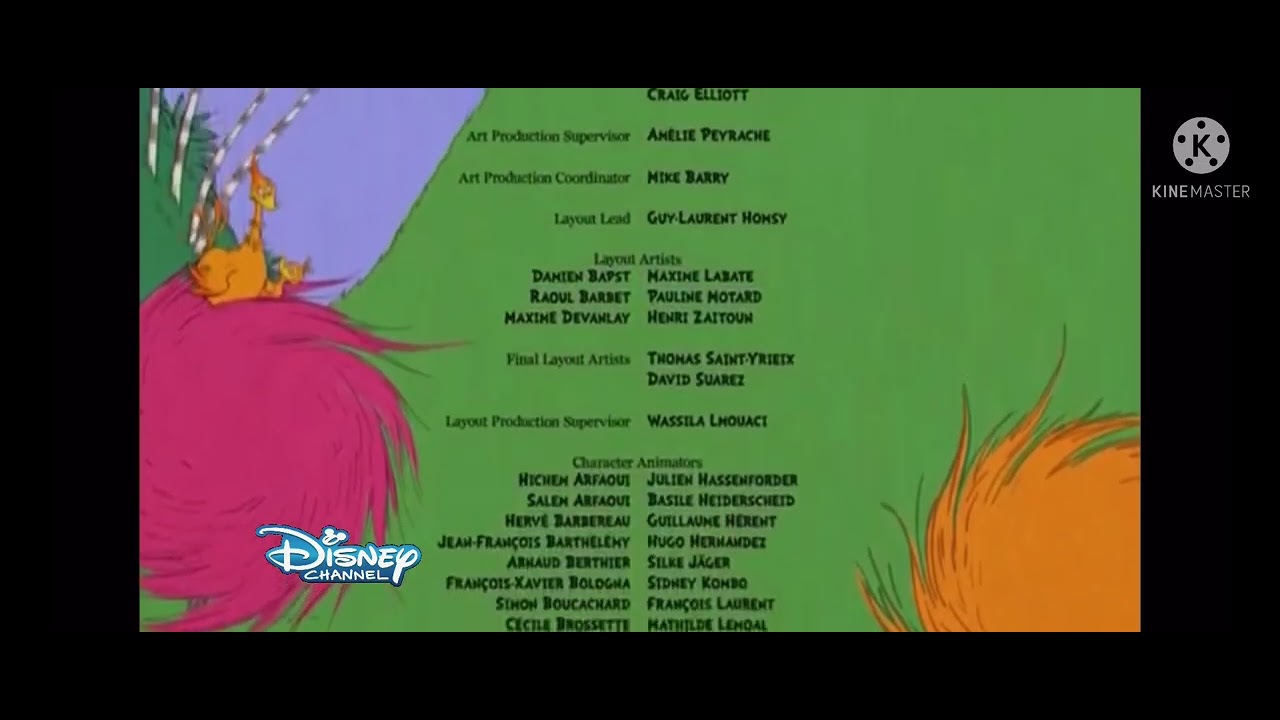 The Lorax Credits Ending Disney Channel - YouTube
