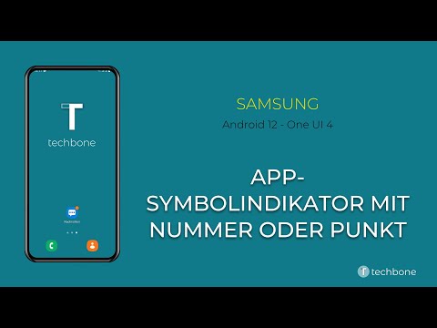 App-Symbolindikator mit Nummer/Punkt - Samsung [Android 12 - One UI 4]