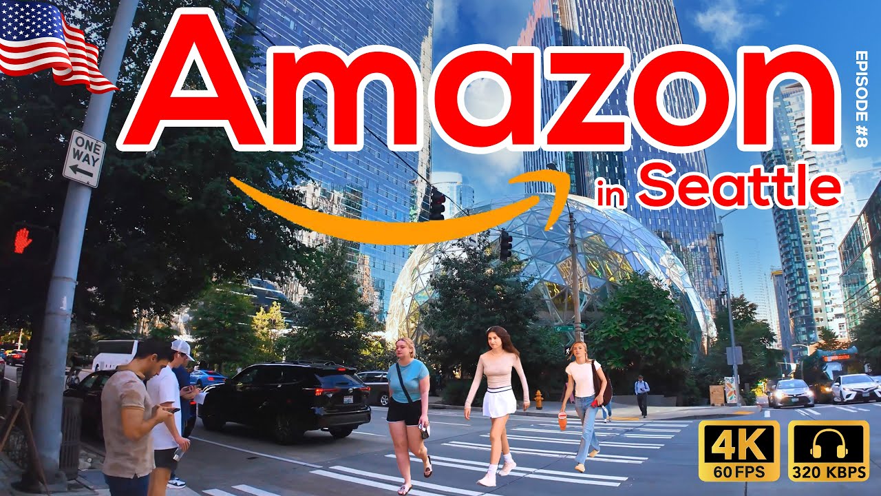 🇺🇸 Amazon Corporate Headquarters Downtown Seattle Walking Tour ...