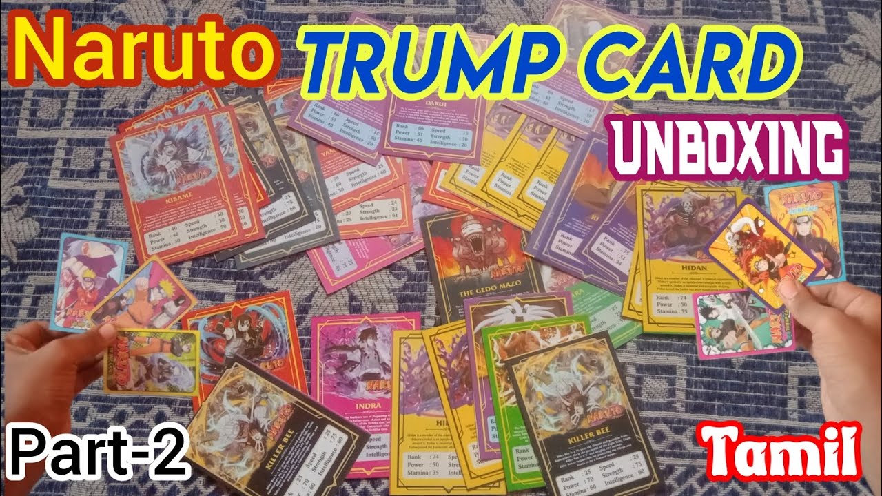 NARUTO TRUMP CARD UNBOXING IN TAMIL | ATSMS collection - YouTube