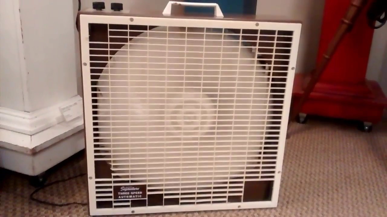 Vintage Wards Signature box fan - YouTube