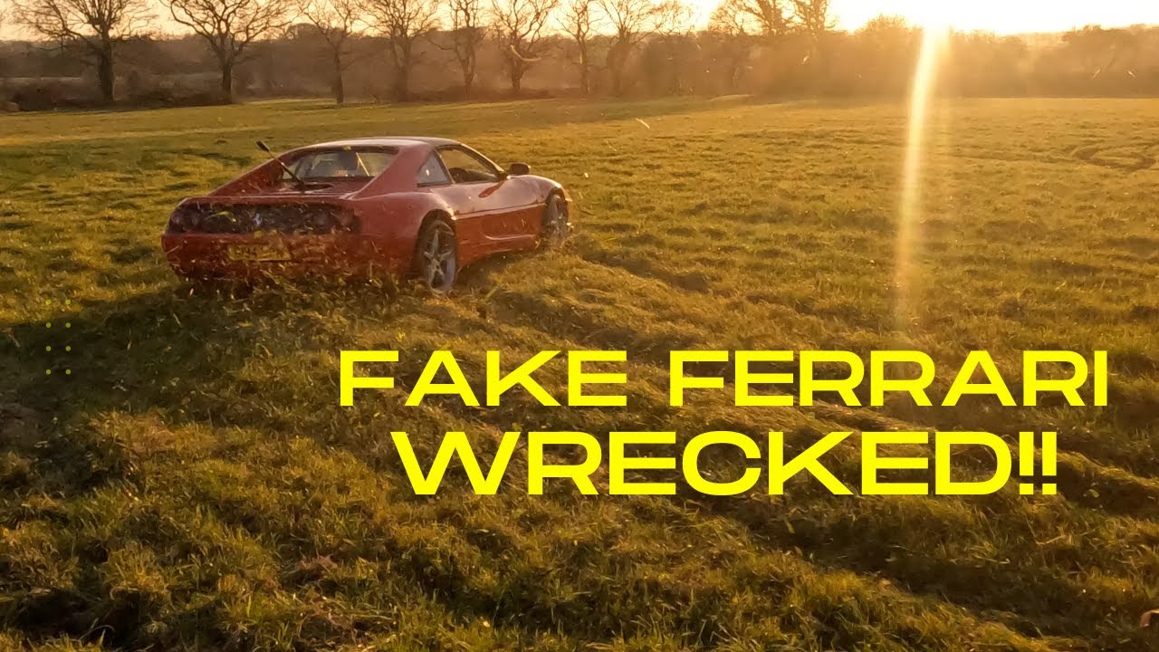 FAKE FERRARI WRECKED ON ROADTEST!! - YouTube
