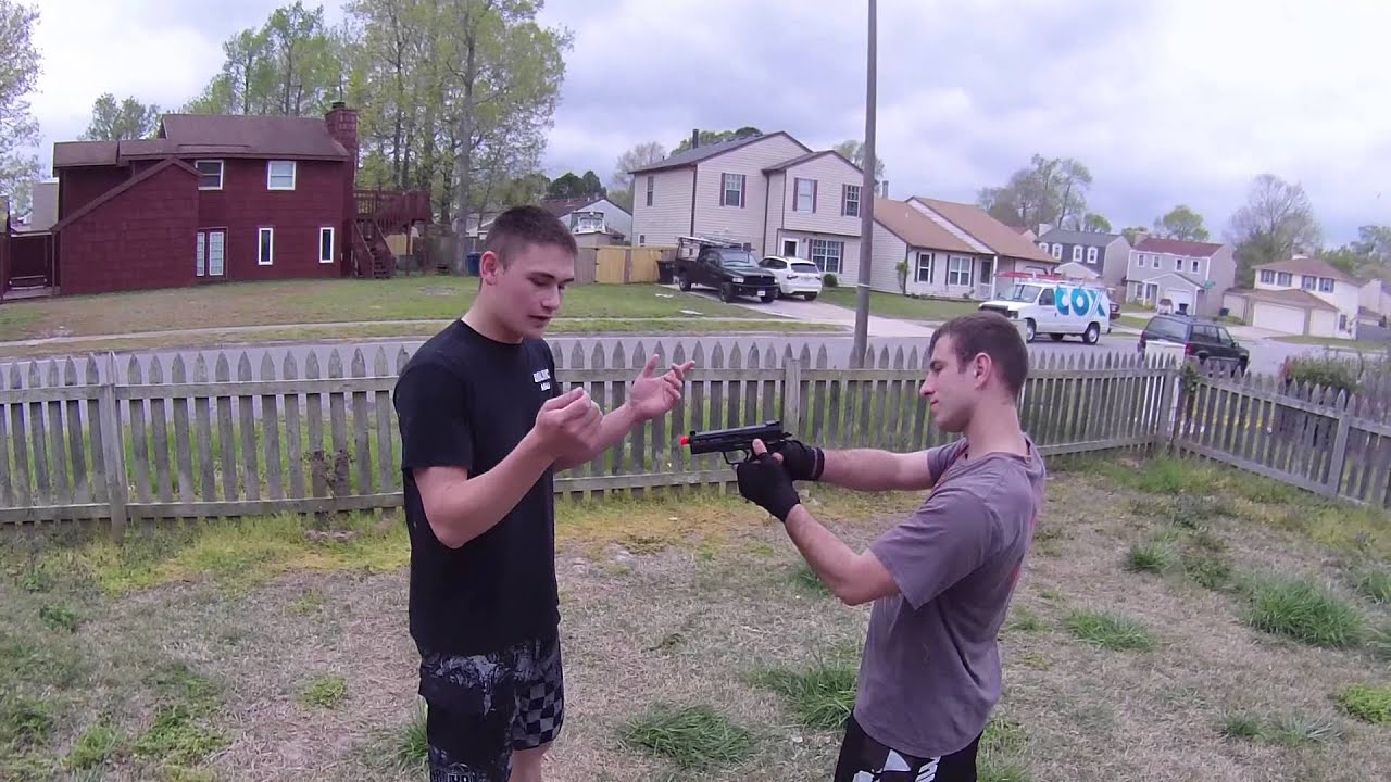 gun disarming technique, The Self-Defense Expert - YouTube