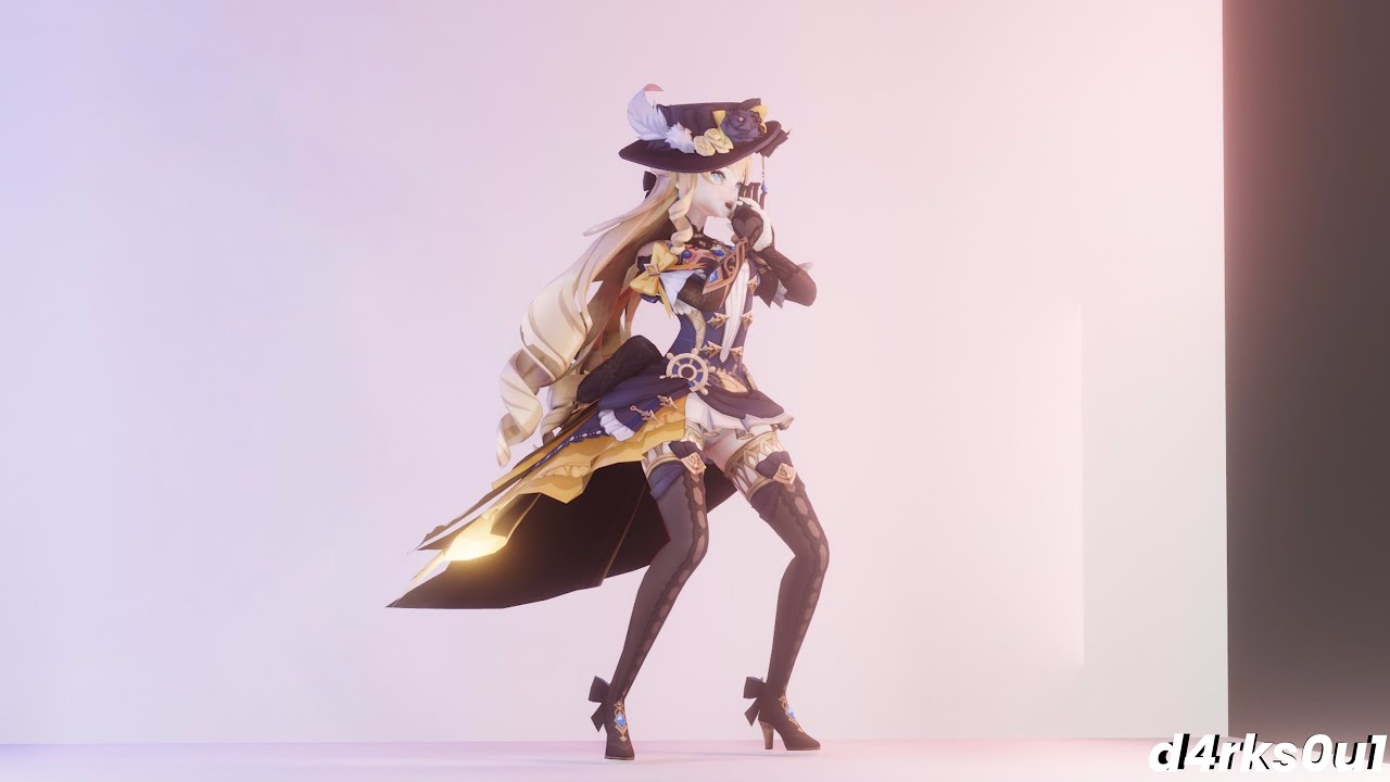 Navia Butt动作 Genshin Impact - YouTube