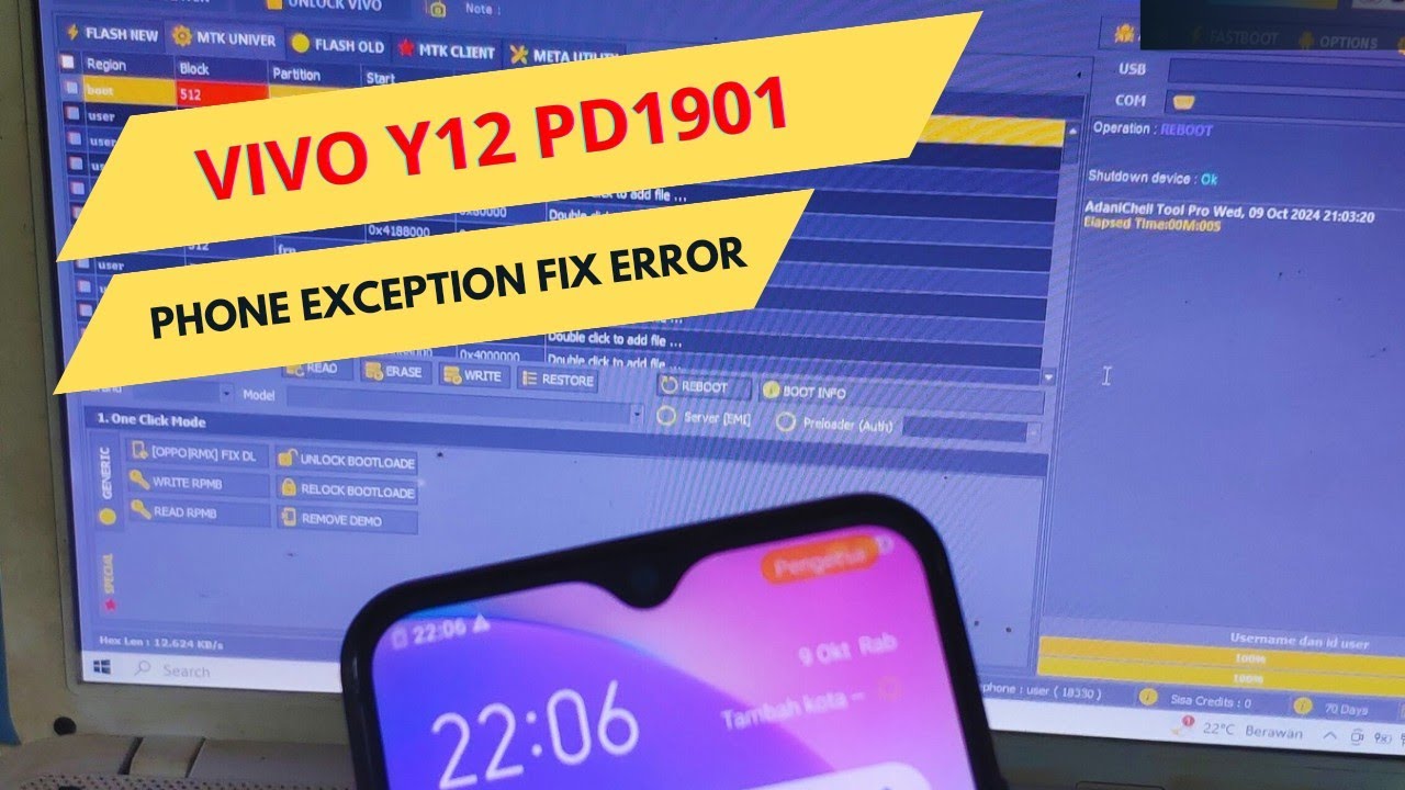 VIVO Y12 PD1901 Phone Exception - YouTube