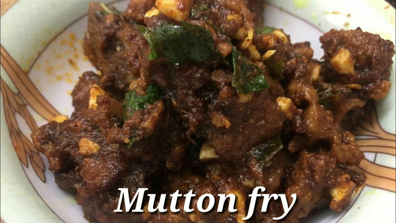 Mutton fry |Simple and quick mutton fry recipe |Mutton vepudu |food ...