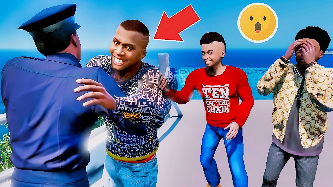 GTA 5- 😲Franklin Meets His Brother Johnson-GTA 5 REAL LIFE MOD ...
