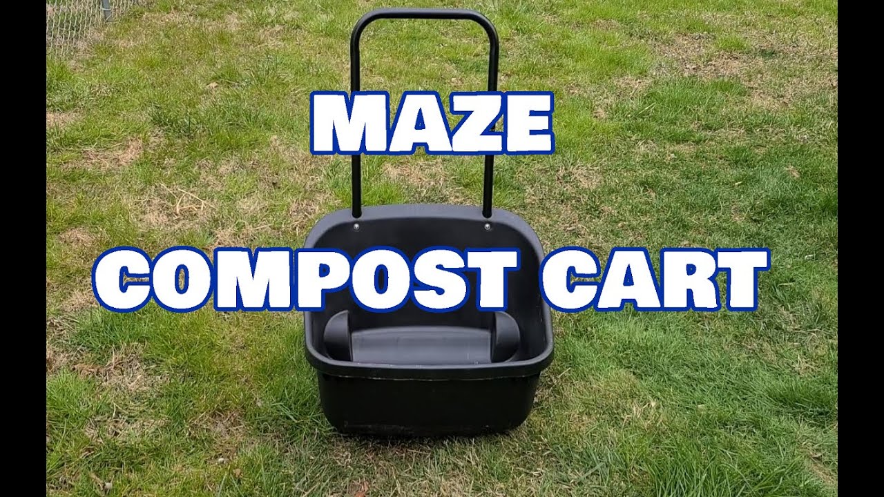 MAZE Compost Cart with Handle, Assembly and Quick Look - YouTube