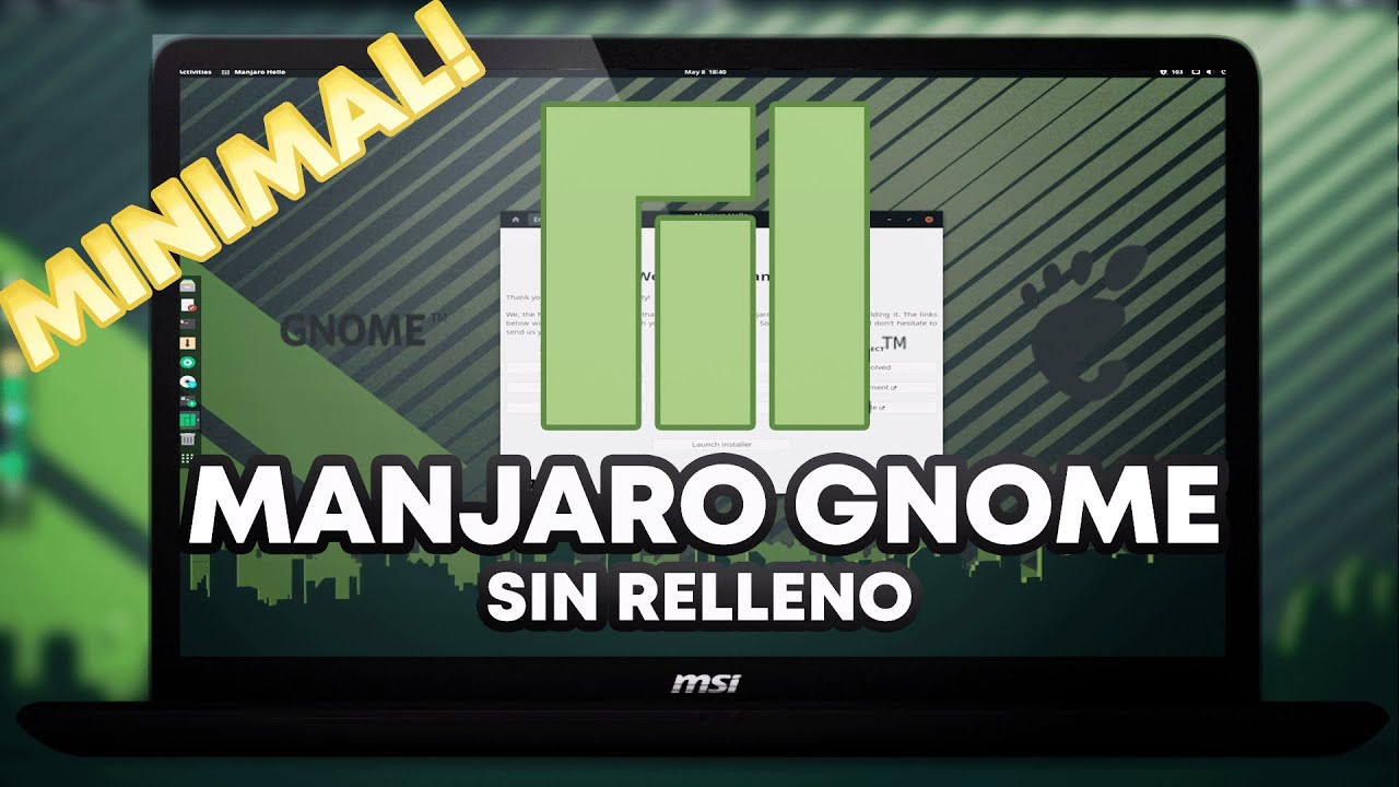 Manjaro 20 | Gnome Minimal - YouTube