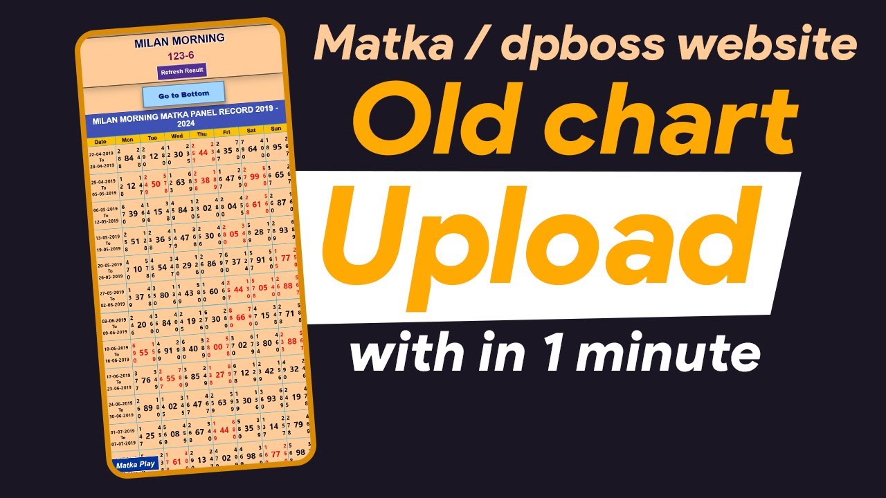 Matka game old chart records upload | with in 1 minute - YouTube