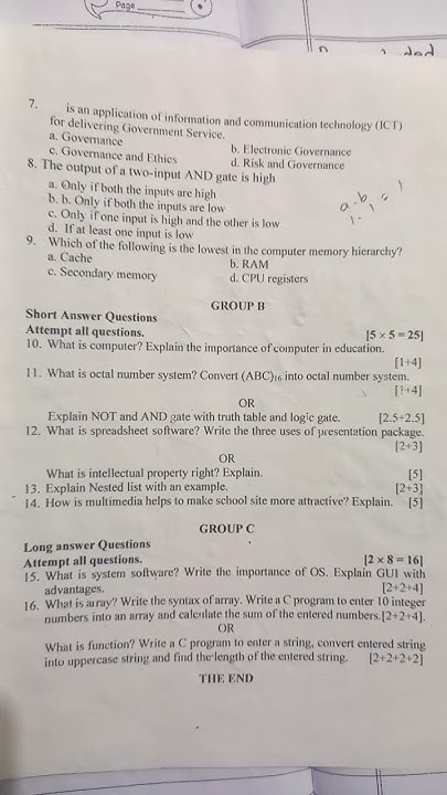 CLASS 11 HISSAN COMPUTER QUESTION||IMPORTANT QUESTIONS COMPUTER SCIENCE ...