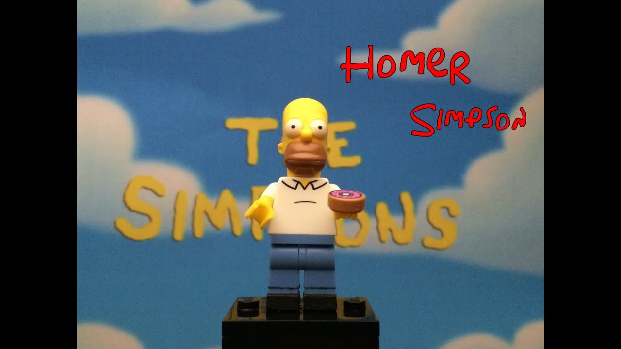 Lego Custom Upgraded Homer Simpson - YouTube