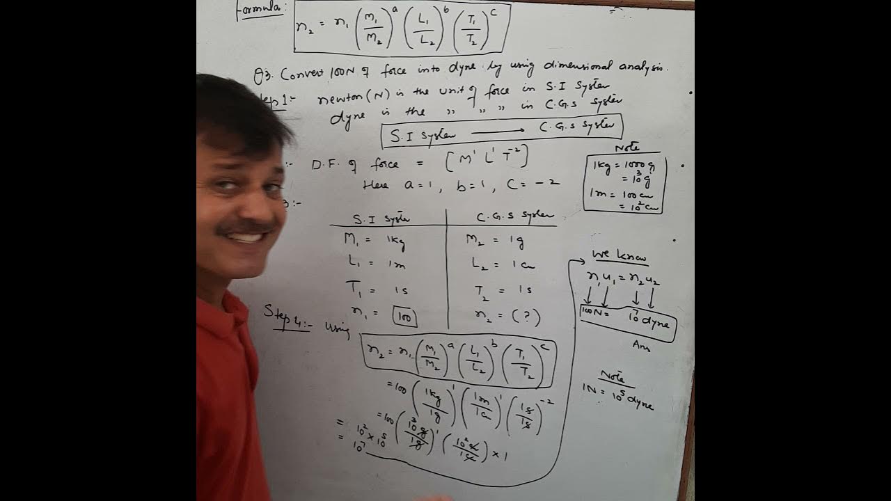 11th Physics: Convert 100 newton of force into dyne - YouTube