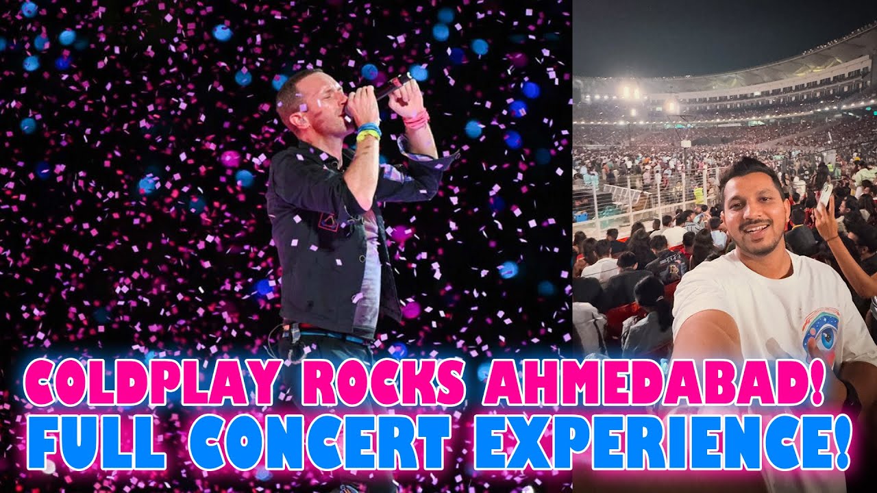 Coldplay Rocks Ahmedabad Full Concert Experience! | Coldplay India Tour ...