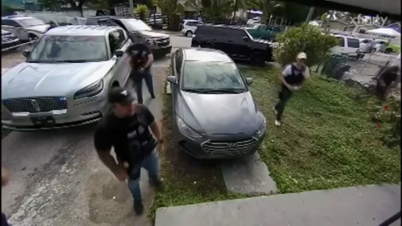 Surveillance cameras catch an ICE raid in South Florida | Quickcast ...