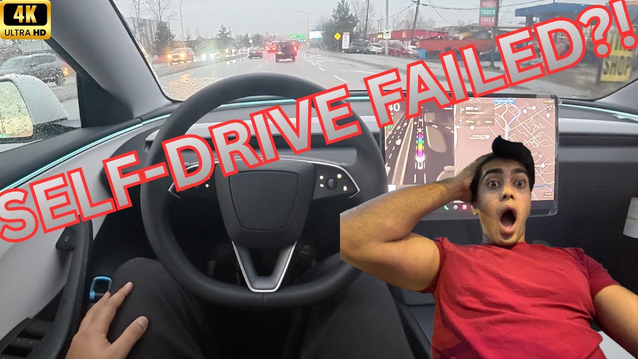 TESLA SELF-DRIVING FAILED? | TESLA MODEL 3 | UNEDITED | POV| 2025 | EP ...