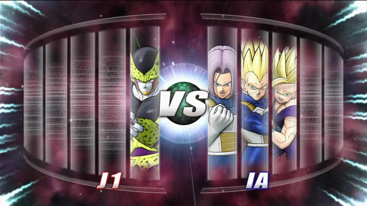 Dragon Ball Raging Blast 2 : Superperfect Cell VS Trunks, SSJ Vegeta ...