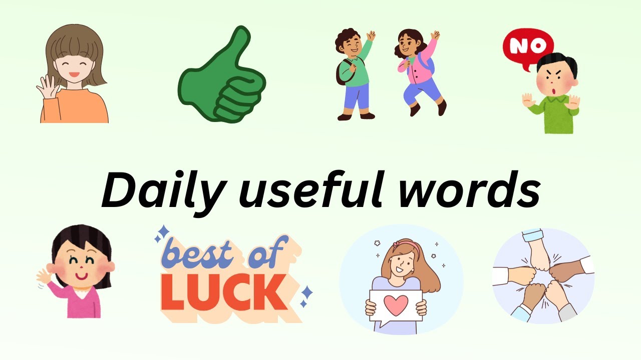Daily useful words in English - YouTube
