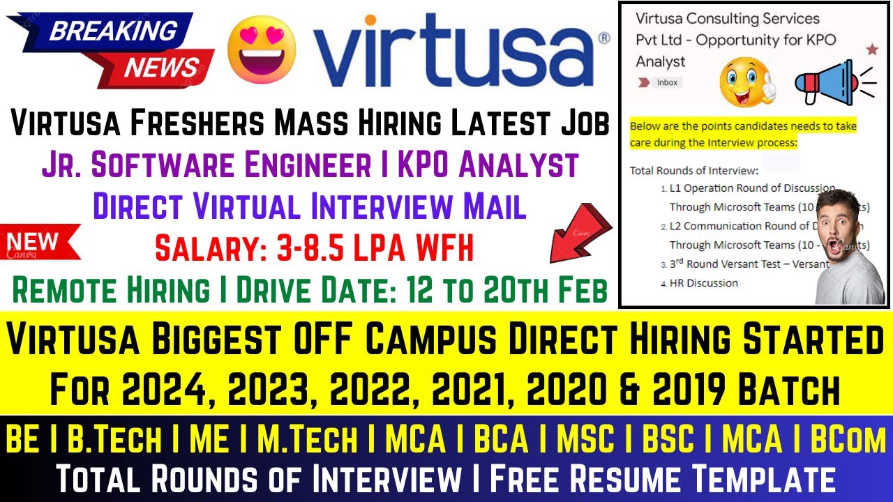 Virtusa Biggest Hiring 2018 2022 2023 2024 Batch Direct Interview virtusa-biggest-hiring-2018-2022-2023-2024-batch-direct-interview