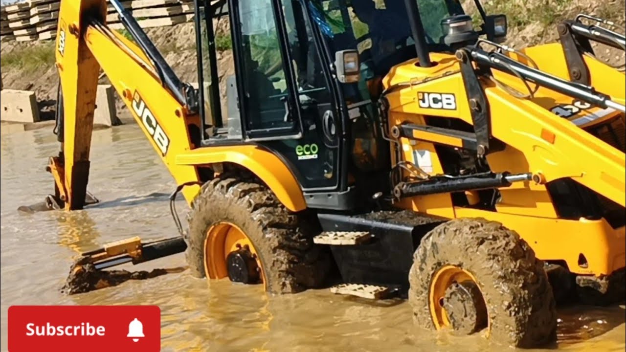 JCB 4DX # JCB 3dx backhoe loader EscoRTs HYDRA 14 ton TATA tipar working - YouTube