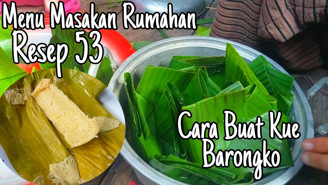 Cara buat kue barongko pisang - YouTube