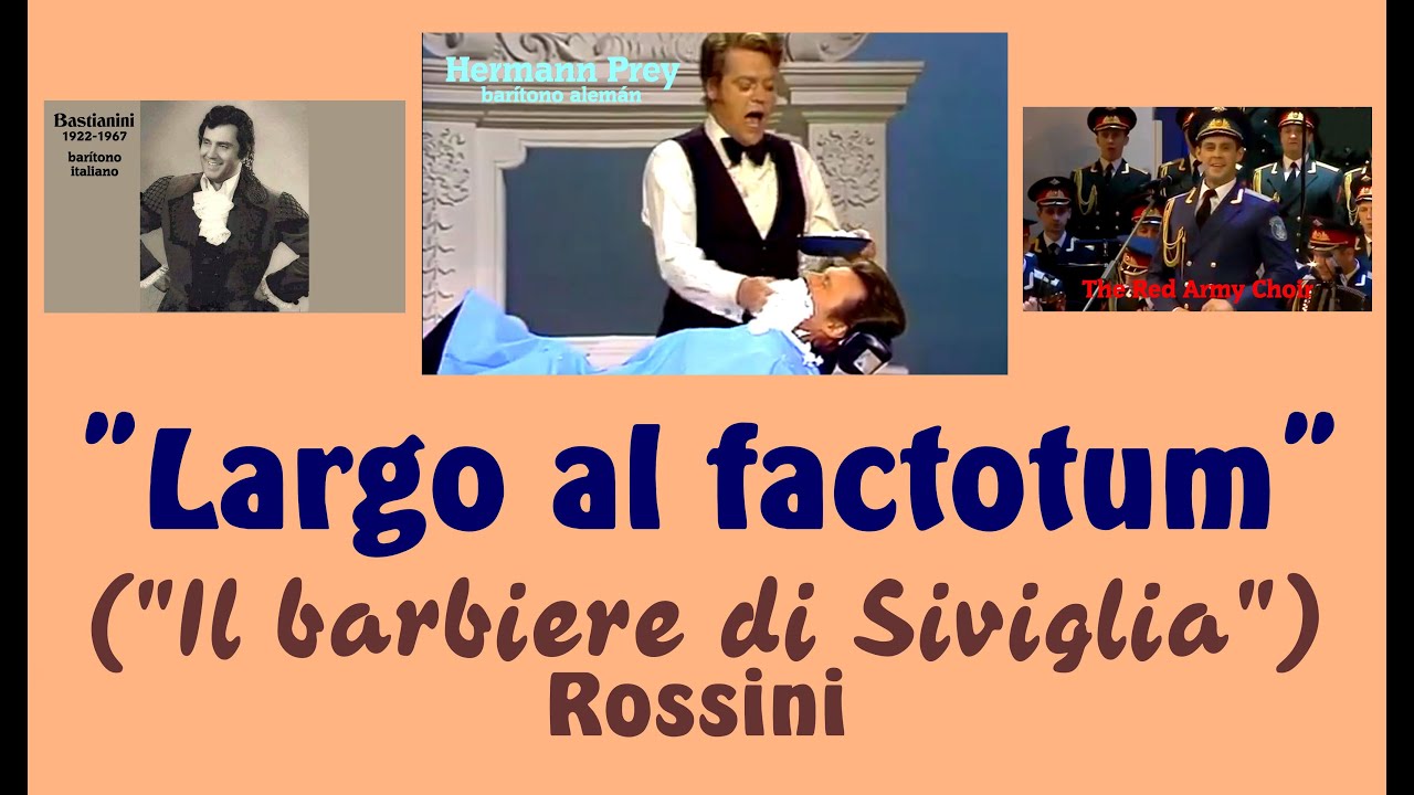 "Largo al factotum" (Il barbiere di Siviglia), Bastianini, Prey y Coro - Subts.: italiano ...