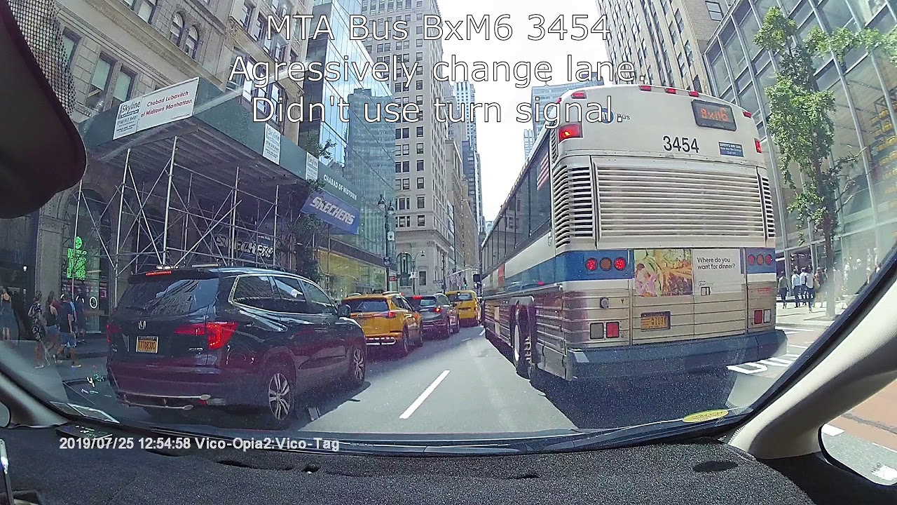 Driving in New York City, NYC - Aggressive MTA driver, LP: AW 7094 ...