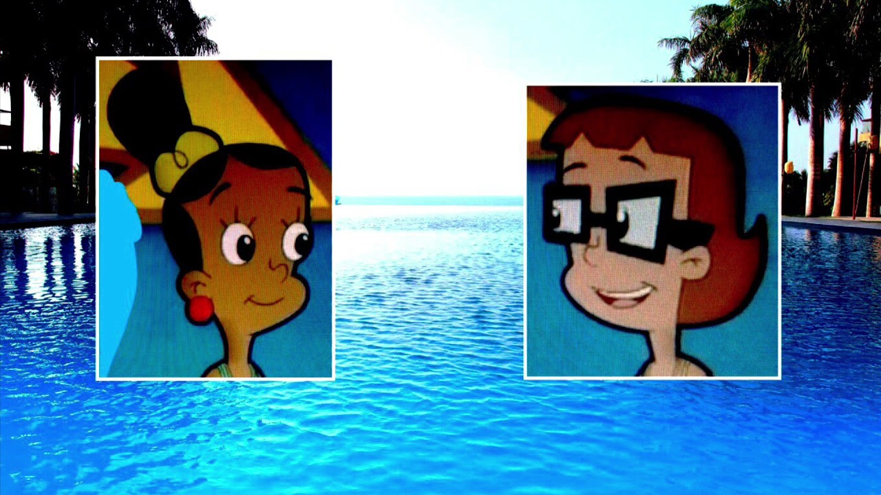 Cyberchase Scene: Jackie & Inez Go Swimming In the Public Pool Near the ...