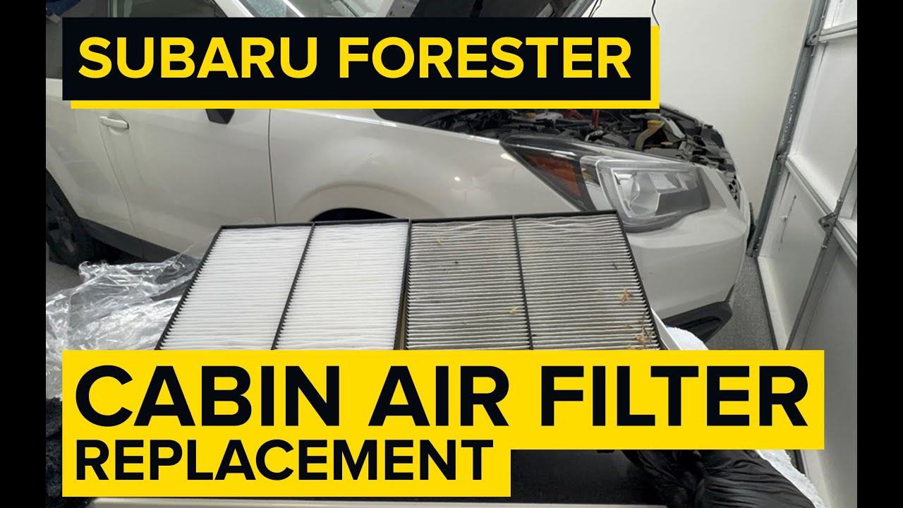 2014-2018 Subaru Forester Cabin Air Filter replacement - YouTube
