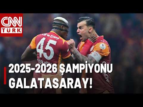 SON DAKİKA🚨Galatasaray Üst Üste 4. Kez Şampiyon! 2025-2026 Şampiyonu Galatasaray!