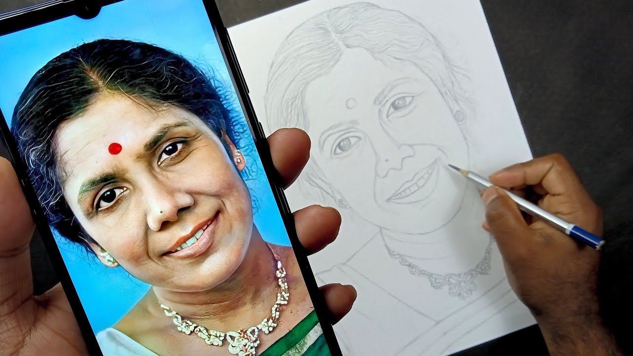 Sandhya Mukhopadhyay Drawing, Sandha Mukhopadhaya Drawing, Outline ...