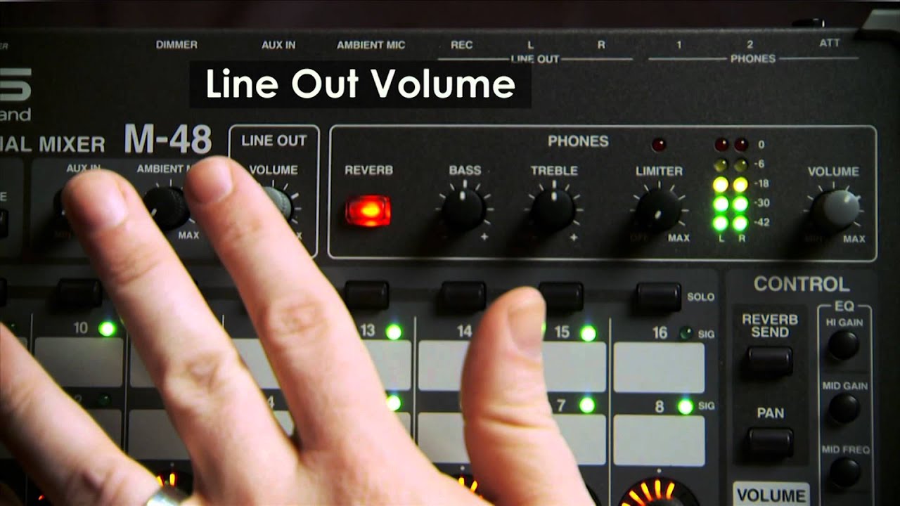Roland M-48 Overview 4: On Stage User Controls - YouTube