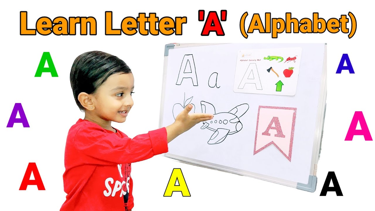 Learn Letter 'A' | Alphabets | English learning | A for Apple 🍎 - YouTube