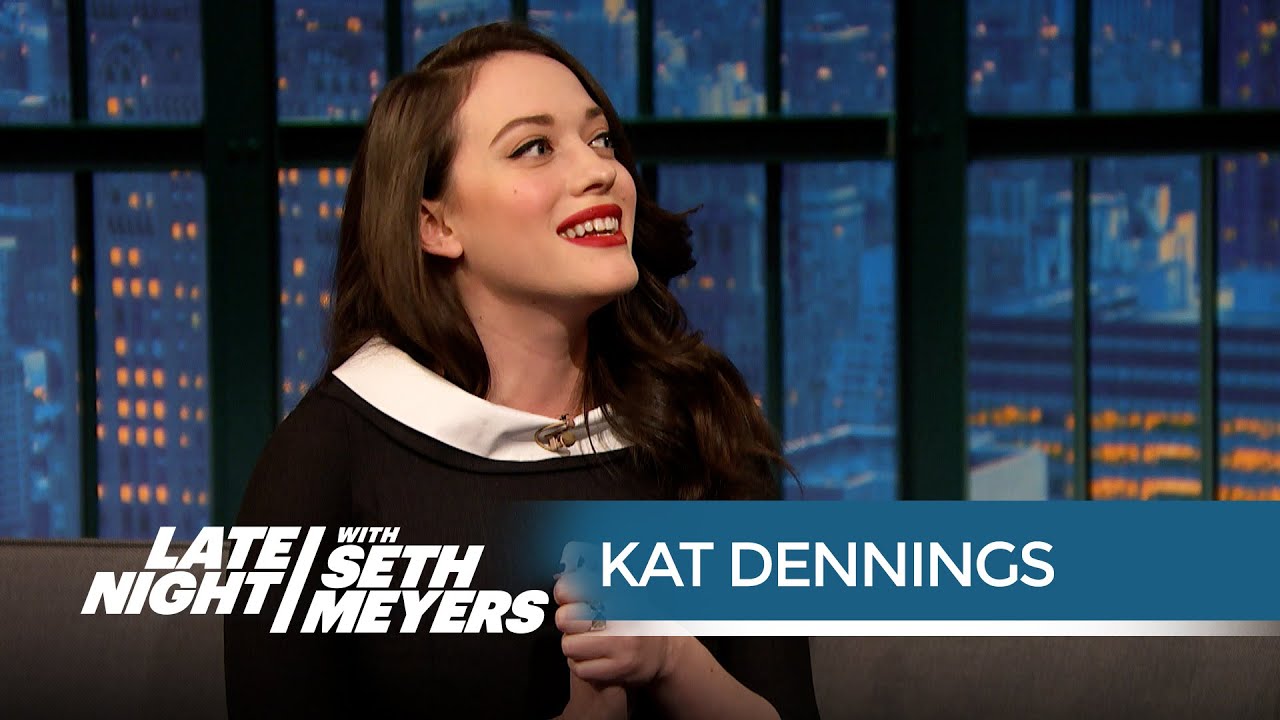 Kat Dennings Wants the 2 Broke Girls to Get Rich - Late Night with Seth ...